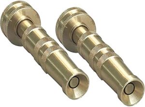 maxflo high pressure hose nozzle [2 pack] heavy duty | brass water hose nozzles for garden hoses | adjustable function | fits standard hoses, garden sprayer, spray nozzle, power washer nozzle