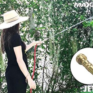 MAXFLO High Pressure Hose Nozzle [2 Pack] Heavy Duty | Brass Water Hose Nozzles for Garden Hoses | Adjustable Function | Fits Standard Hoses, Garden Sprayer, Spray Nozzle, Power Washer Nozzle