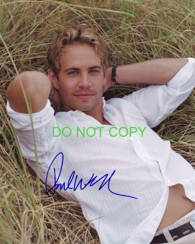 Paul Walker actor reprint signed photo RP #3 Fast & The Furious