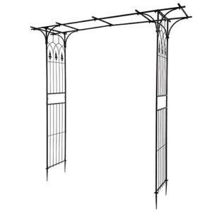 vingli garden arbor, arch archway for wedding ceremony party, steel garden trellis for plant climbing, christmas garden decorations pergola for garden, backyard, lawn