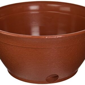 EMSCO Expandable Hose Hider – Expandable Hose Storage Pot – Rustic Terra Cotta