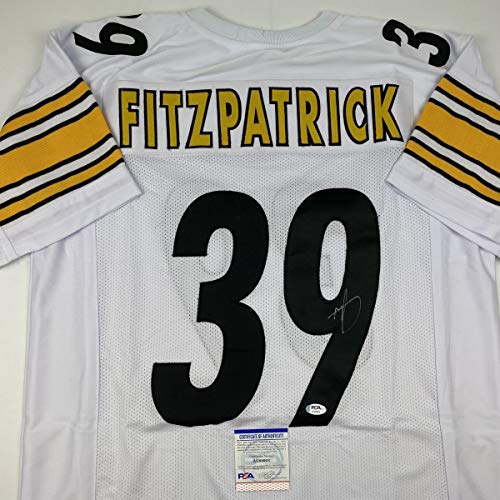 Autographed/Signed Minkah Fitzpatrick Pittsburgh White Football Jersey PSA/DNA COA