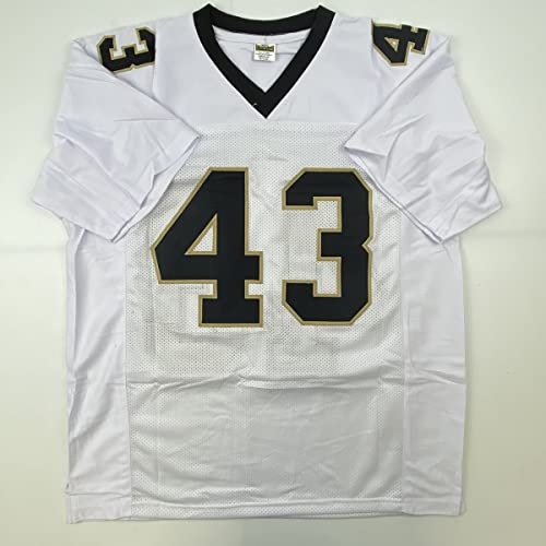 Autographed/Signed Darren Sproles New Orleans White Football Jersey JSA COA