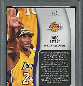 Kobe Bryant 2019 Panini Prizm NBA Finalist Basketball Card #9 Graded PSA 10