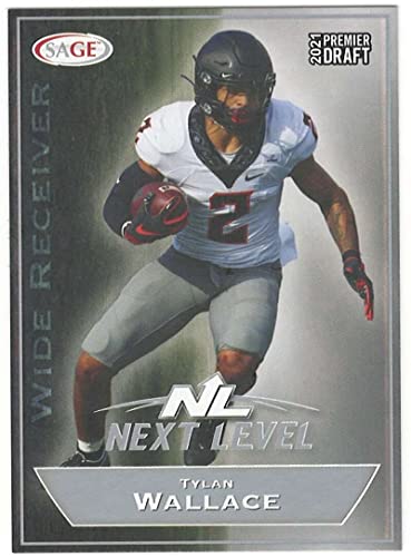 TYLAN WALLACE RC 2021 SAGE Hit Premier Draft Silver #165 ROOKIE NM+-MT+ Football Parallel Version Next Level