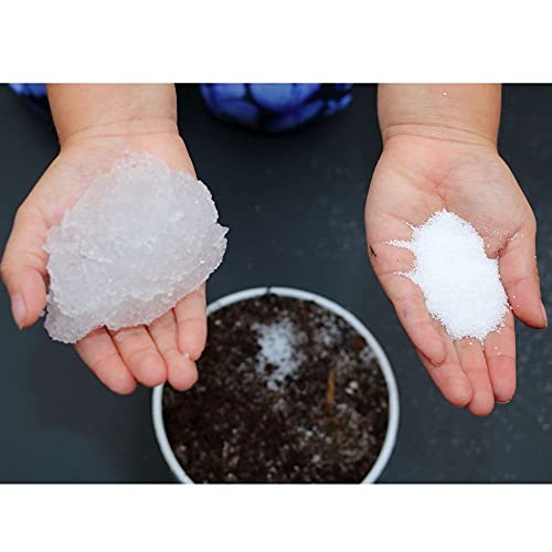 AABACO Water Storing Crystals - for Indoor & Outdoor Plants - Mix Crystals with Soil to Reduce The Amount of Watering Needed - Protect Against Heat - Watch Your Garden & Plant Grow (1LB)