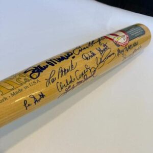 Stan Musial St. Louis Cardinals HOF Multi Signed Cooperstown Baseball Bat JSA - Autographed MLB Bats