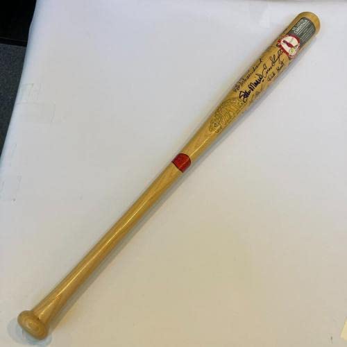 Stan Musial St. Louis Cardinals HOF Multi Signed Cooperstown Baseball Bat JSA - Autographed MLB Bats