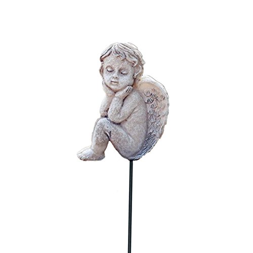 MUAMAX Decorative Angel Garden Stakes Miniature Angel Fairy Garden Angel Small Memorial Statue