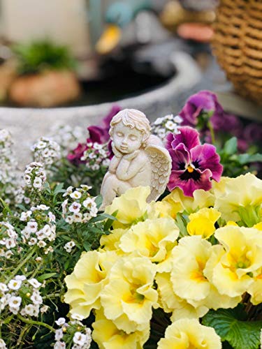 MUAMAX Decorative Angel Garden Stakes Miniature Angel Fairy Garden Angel Small Memorial Statue