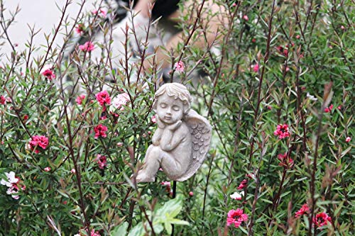 MUAMAX Decorative Angel Garden Stakes Miniature Angel Fairy Garden Angel Small Memorial Statue