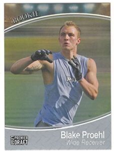 blake proehl rc 2021 sage hit premier draft silver #100 rookie nm+-mt+ football parallel version