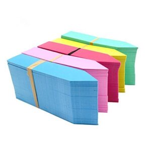 kinglake 500 pcs 5 colors 2x10cm plastic waterproof garden plant tags nursery garden labels markers plant stakes,box of 500