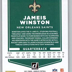 2021 Donruss #4 Jameis Winston New Orleans Saints NFL Football Trading Card