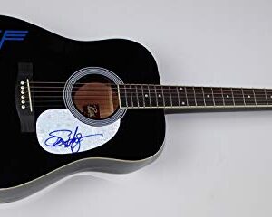 Sammy Hagar I Can't Drive 55 The Red Rocker Authentic Signed Autographed Full Size Black Acoustic Guitar Loa