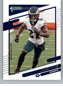 2021 donruss #113 jalen mills new england patriots nfl football trading card