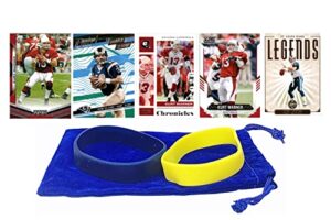 kurt warner football cards assorted (5) bundle – st. louis rams, arizona cardinals trading cards