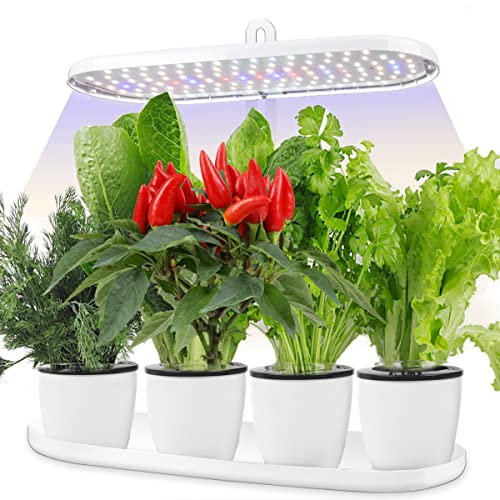 DIGLAB Indoor Garden Led Grow Light:Herb Seeds Kitchen Garden Grow Kit - House Plant Growing Lamps Growing System with Timer