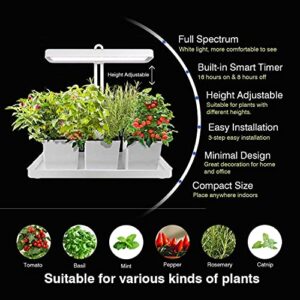 DIGLAB Indoor Garden Led Grow Light:Herb Seeds Kitchen Garden Grow Kit - House Plant Growing Lamps Growing System with Timer