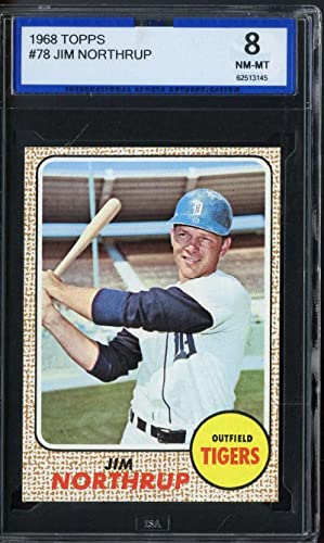 1968 TOPPS #78 JIM NORTHRUP ISA 8 TIGERS