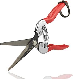 gonicc professional micro-tip pruning snip (gpps-1008), small garden hand pruner & shears for arranging flowers, trimming plants & hydroponic herbs, and harvesting fruits & vegetables.