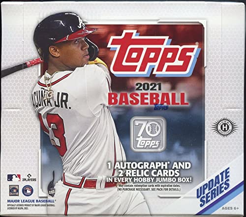 2021 Topps Update Jumbo Baseball Hobby Box - Factory Sealed