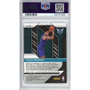 Graded 2018-19 Panini Prizm Miles Bridges #278 Rookie RC Basketball Card PSA 10 Gem Mint