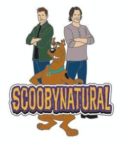 supernatural – scoobynatural licensed thru holzheimer’s pin from sdcc bx4