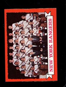 1973-74 topps #102 rangers team ex ny rangers