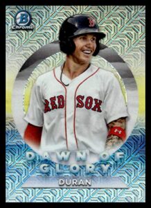 2020 bowman chrome mega box dawn of glory mojo refractors #dg-5 jarren duran nm-mt boston red sox baseball trading card