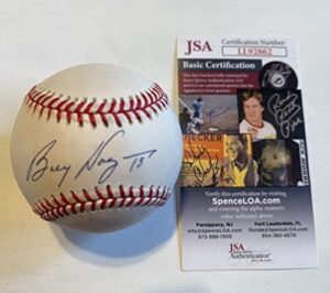 billy wagner signed autographed official major league (oml) baseball – jsa coa