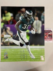 jay ajayi signed autographed philadelphia eagles sblii 16×20 photo jsa – autographed nfl photos