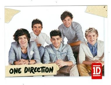 One Direction trading card #93 Louis Tomlinson, Niall Horan, Liam Payne, Zayn Malik, Harry Styles