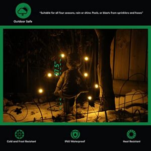 Lumin PRO Solar Lights Outdoor Waterproof Firefly Lights | Bendable & Adjustable | 8LED 2 Pack | Solar Outdoor Lights | Garden, Pathways, Yards, Patios, Landscapes | Outdoor Lights for Patio