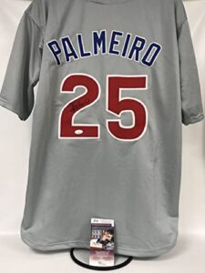 rafael palmeiro signed autographed chicago gray baseball jersey – jsa coa