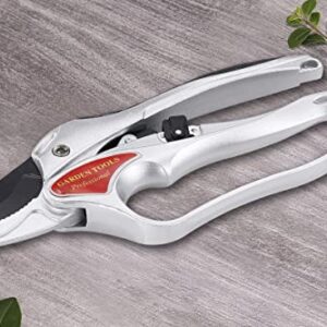 Ratchet Pruning Shears Japanese Grade Garden Shears Hand Pruner For Gardening Heavy Duty Garden Scissors Garden Clippers