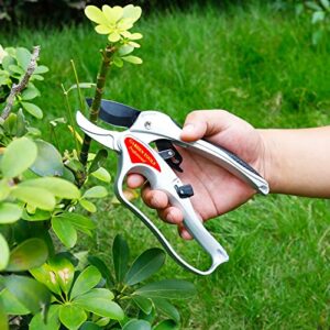 Ratchet Pruning Shears Japanese Grade Garden Shears Hand Pruner For Gardening Heavy Duty Garden Scissors Garden Clippers