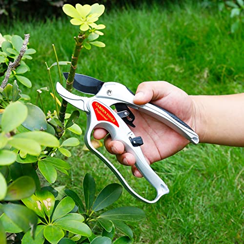 Ratchet Pruning Shears Japanese Grade Garden Shears Hand Pruner For Gardening Heavy Duty Garden Scissors Garden Clippers