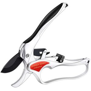 Ratchet Pruning Shears Japanese Grade Garden Shears Hand Pruner For Gardening Heavy Duty Garden Scissors Garden Clippers