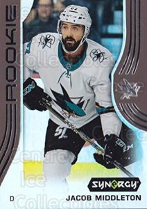 (ci) jacob middleton hockey card 2019-20 synergy red 58 jacob middleton