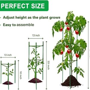 3 Packs Tomato Cages Plant Cages Deformable Up to 48inch Garden Tomato Stakes Vegetable Trellis, Plant Supports Tomato Trellis for Vertical Climbing Plants Flowers Fruits