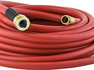 Swan Products CELSGHW58025 Element MAXLite Hot Water Rubber+ Hose with Crush Proof Couplings 25' x 5/8", Red