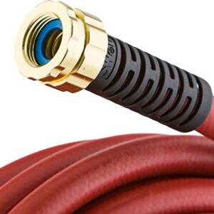 Swan Products CELSGHW58025 Element MAXLite Hot Water Rubber+ Hose with Crush Proof Couplings 25' x 5/8", Red