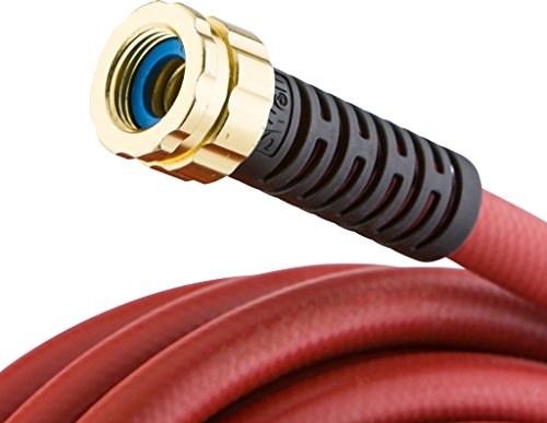 Swan Products CELSGHW58025 Element MAXLite Hot Water Rubber+ Hose with Crush Proof Couplings 25' x 5/8", Red