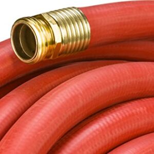 Swan Products CELSGHW58025 Element MAXLite Hot Water Rubber+ Hose with Crush Proof Couplings 25' x 5/8", Red