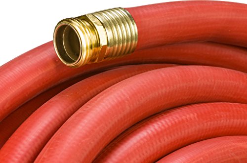 Swan Products CELSGHW58025 Element MAXLite Hot Water Rubber+ Hose with Crush Proof Couplings 25' x 5/8", Red