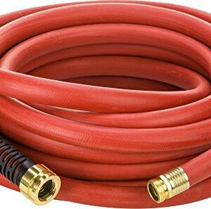 Swan Products CELSGHW58025 Element MAXLite Hot Water Rubber+ Hose with Crush Proof Couplings 25' x 5/8", Red