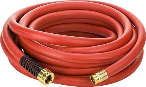 Swan Products CELSGHW58025 Element MAXLite Hot Water Rubber+ Hose with Crush Proof Couplings 25' x 5/8", Red