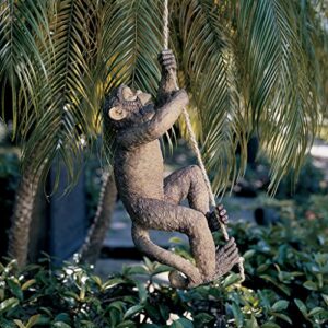 design toscano makokou the climbing monkey sculpture