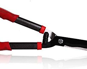 OARA Garden Hedge Shears forTrimming Borders, Boxwood, and Bushes, Hedge Clippers & Shears with Comfort Grip Handles,21 Inch Carbon Steel Bush Cutter